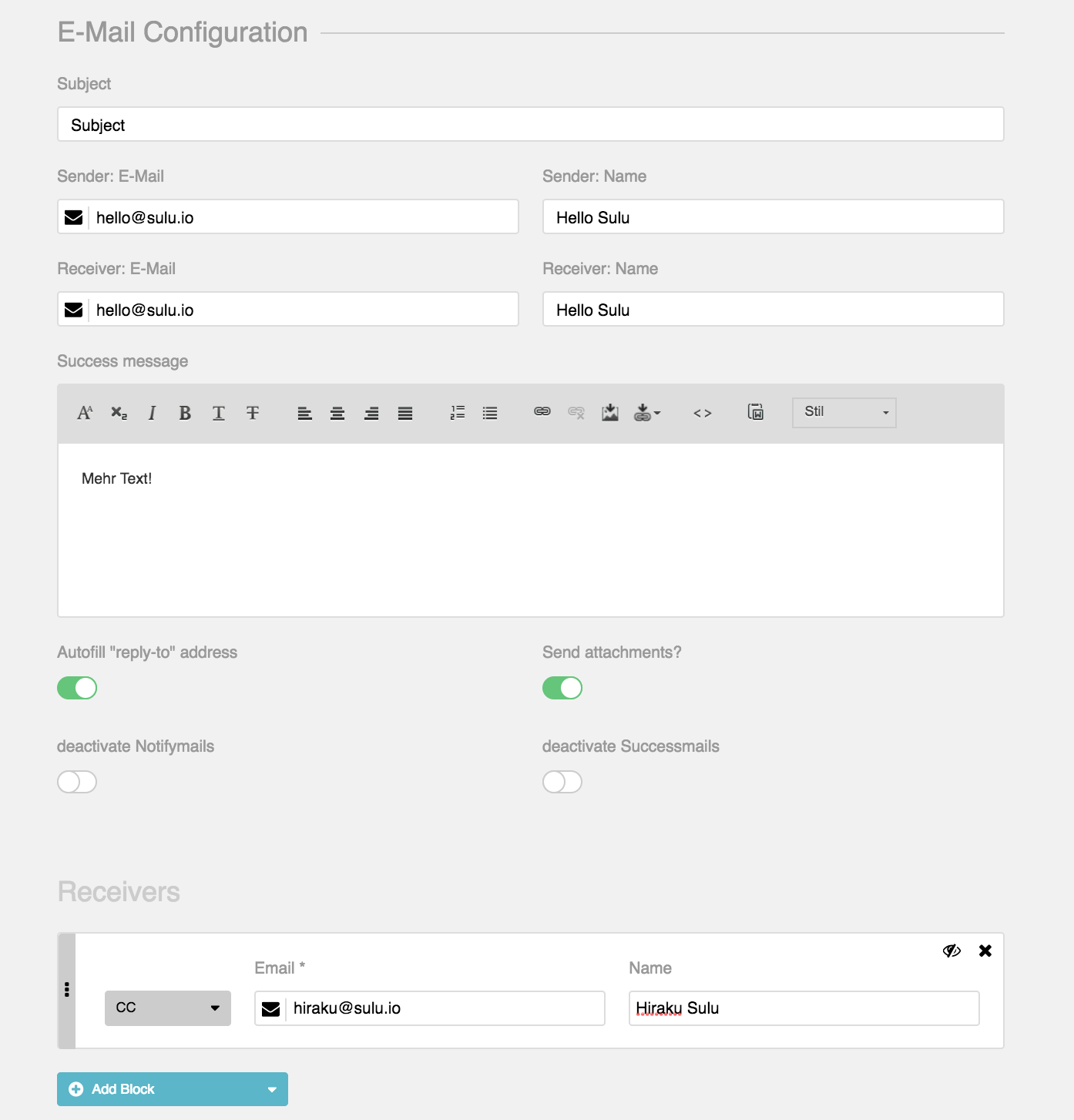 Sulu Form Bundle - Sulu